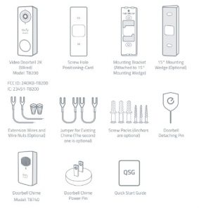 Eufy 2K (Wired) Video Doorbell Quick Start Guide - Text Manuals