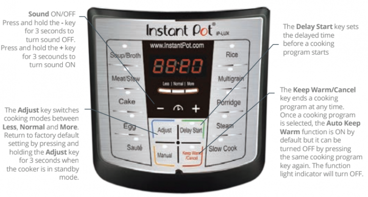 INSTANT POT LUX SERIES User Manual - Text Manuals