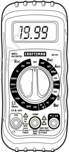 CRAFTSMAN Digital Multi Meter Owner’s Manual (Model No. 82141) - Text ...